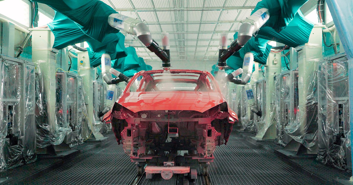 خط رنگ خودرو و تریلی چیست؟ - شرکت مهندسی پویا سیستم اطلس